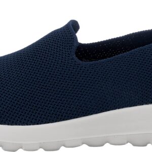 Skechers womens Walking Sneaker, Navy/White, 8 US