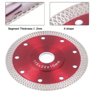 NYTiger 3 Pack 5 inch Diamond Saw Blade 5" Super Thin Tile Blades Cutting Disc Wheel for Cutting Porcelain Tiles Granite Marble Ceramics Works with Tile Saw and Angle Grinder