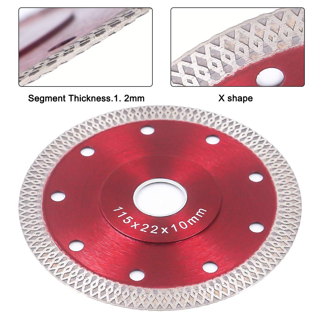 NYTiger 3 Pack 5 inch Diamond Saw Blade 5" Super Thin Tile Blades Cutting Disc Wheel for Cutting Porcelain Tiles Granite Marble Ceramics Works with Tile Saw and Angle Grinder