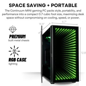 Empowered PC Continuum Mini Gaming Desktop - NVIDIA GeForce RTX 4070 Ti 12GB (> 3090), Intel 12-Core i7-12700KF, 32GB DDR5 RAM, 1TB NVMe SSD, Wifi 6, Windows 11 - Tiny Liquid Cooled RGB Gamer Computer