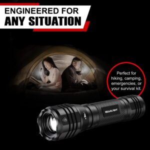 GearLight S1050 LED Flashlight High Lumens - Flashlights for Camping, Hiking, Dog Walking - Powerful Emergency Flashlights with 3 Modes for Outdoor Use - Bright Flashlight with Zoomable Beam