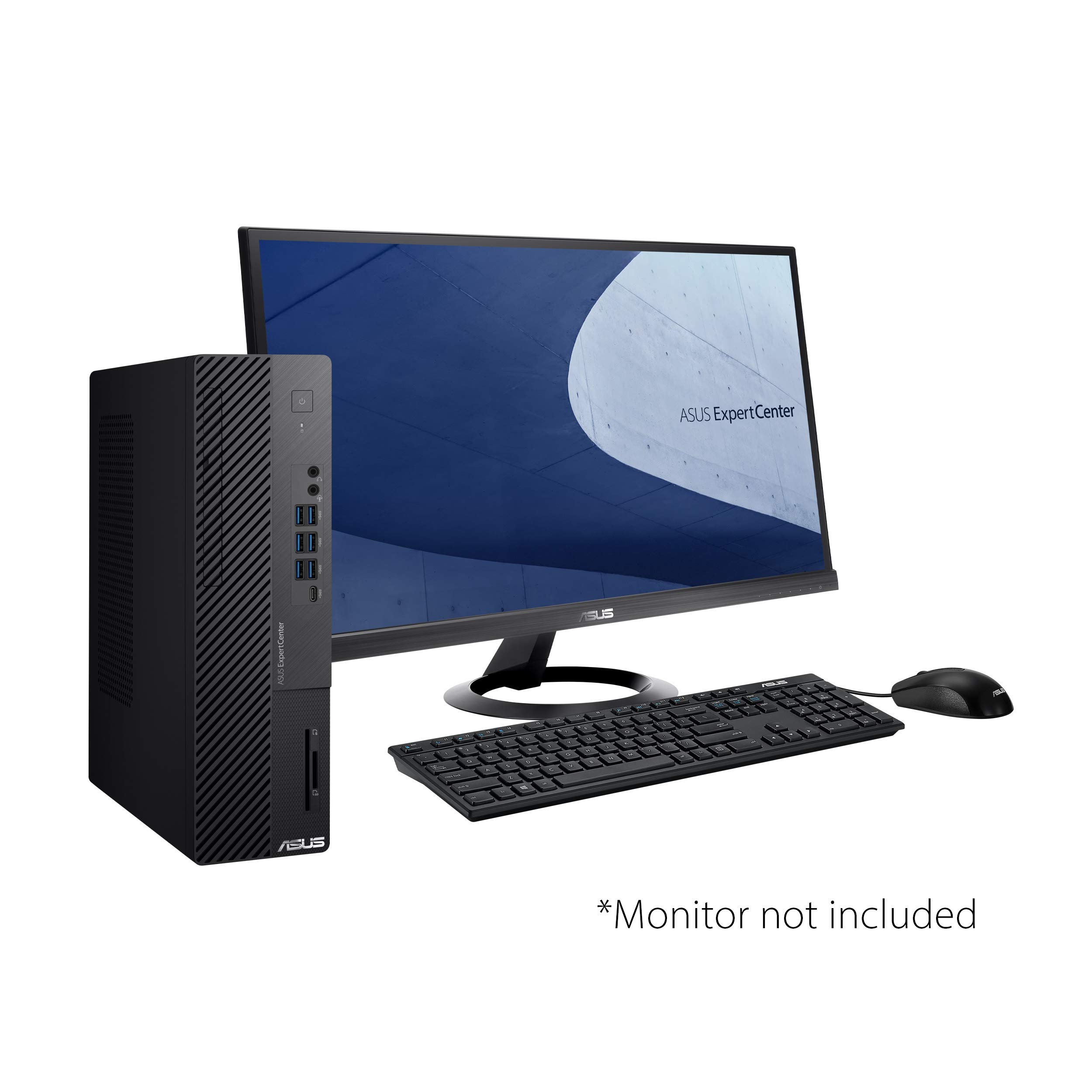 ASUS ExpertCenter D700SA, Small Form Factor Desktop PC, Intel Core i5-10400, 8GB DDR4 RAM, 512GB PCIe SSD, TPM 2.0, 3 Year Onsite Service, Wi-Fi 6, Windows 10 Professional, Black, D700SA-XB501