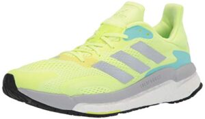 adidas women's solar boost 3 running shoes, yellow/silver metallic/dash grey, 9.5