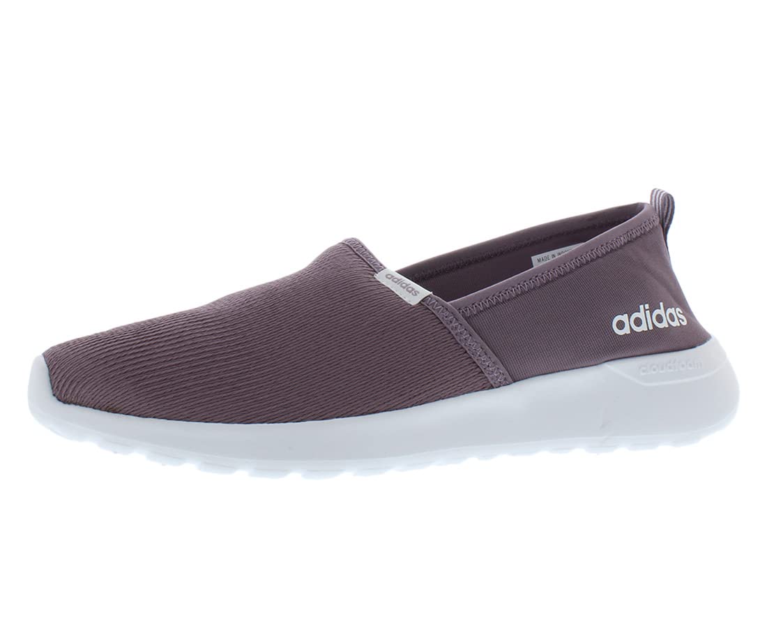 adidas Women's Lite Racer Slip-On Shoes, Purple/White 11