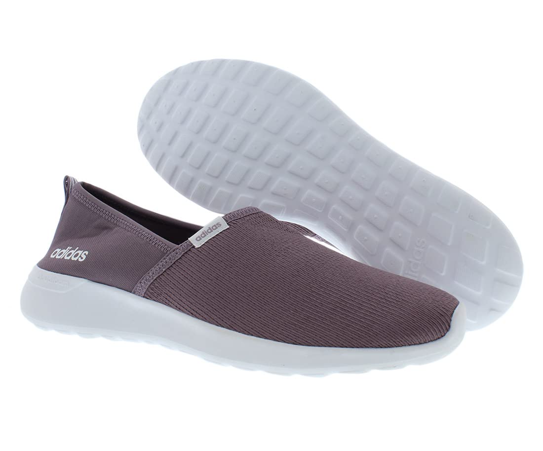 adidas Women's Lite Racer Slip-On Shoes, Purple/White 11