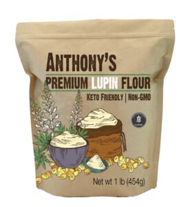 anthony's premium lupin flour, 1 pound, gluten free, non gmo, vegan and keto friendly