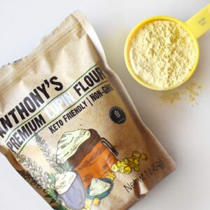 Anthony's Premium Lupin Flour, 1 Pound, Gluten Free, Non GMO, Vegan and Keto Friendly