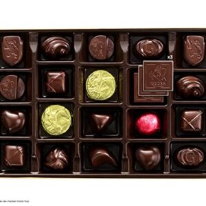 Godiva Chocolatier Dark Chocolate Gift Box, 22 Count, 1 oz