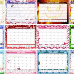 2024-2025 Academic Year 12 Months Student Calendar/Planner for 3-Ring Binder, Desk or Wall -v003