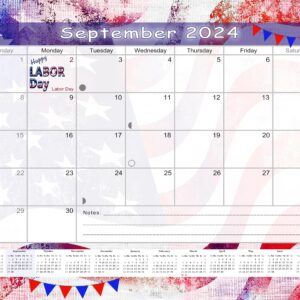 2024-2025 Academic Year 12 Months Student Calendar/Planner for 3-Ring Binder, Desk or Wall -v003