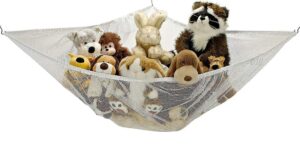 stuffed animal hammock, net for stuffed animals corner, hanging net to hold stuffed animals on wall (one pack)