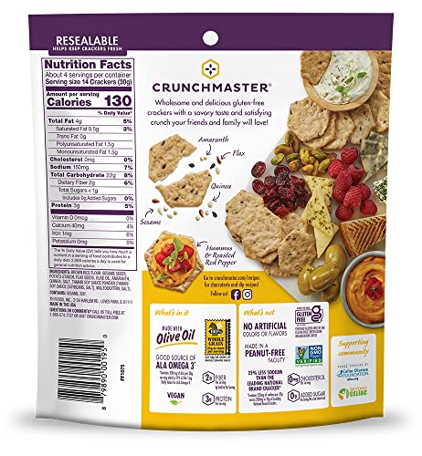 Crunchmaster Multi-Seed Gluten-Free Original, 4 Ounce (Pack of 12)