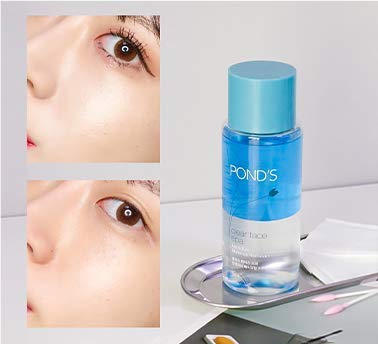 Pond's New Clear Face Spa Lip & Eye Makeup Remover, 4.06 fl oz.