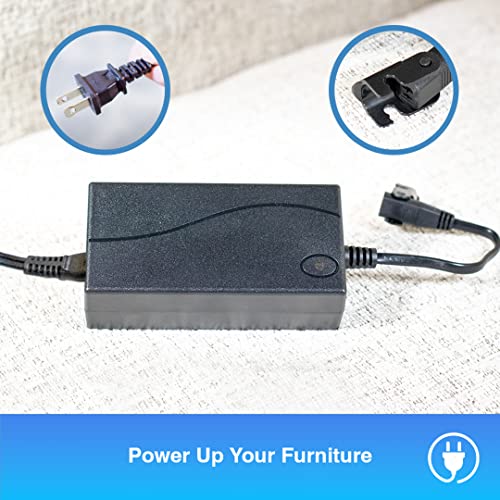 Pro Motion Power Furniture Power Supply with Universal Design for All Power Recliner, Sofa, Loveseat 29V 2A AC/DC Power Switching Transformer and Adapter + Power Wall Cord Included