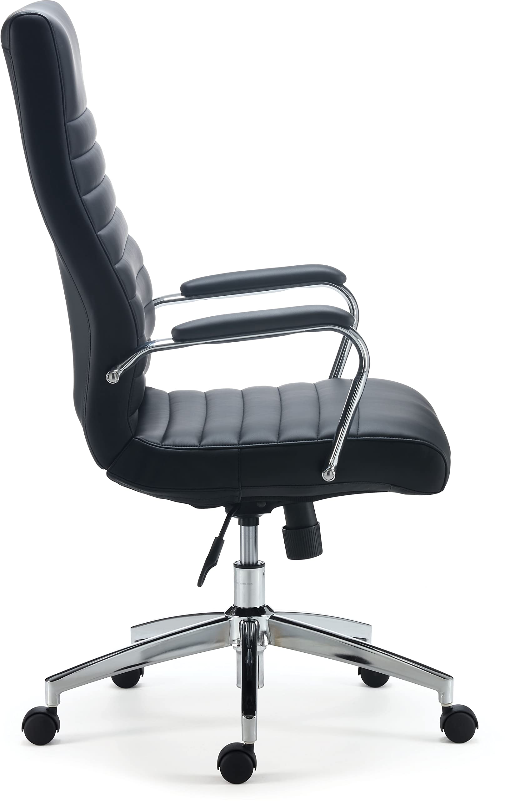 MyOfficeInnovations 24328572 Bonded Leather Managers Chair, Black