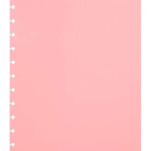 Talia Discbound Notebooks, Planner, Customizable, (Salmon w/Salmon Discs, Letter (8.5in x 11in))