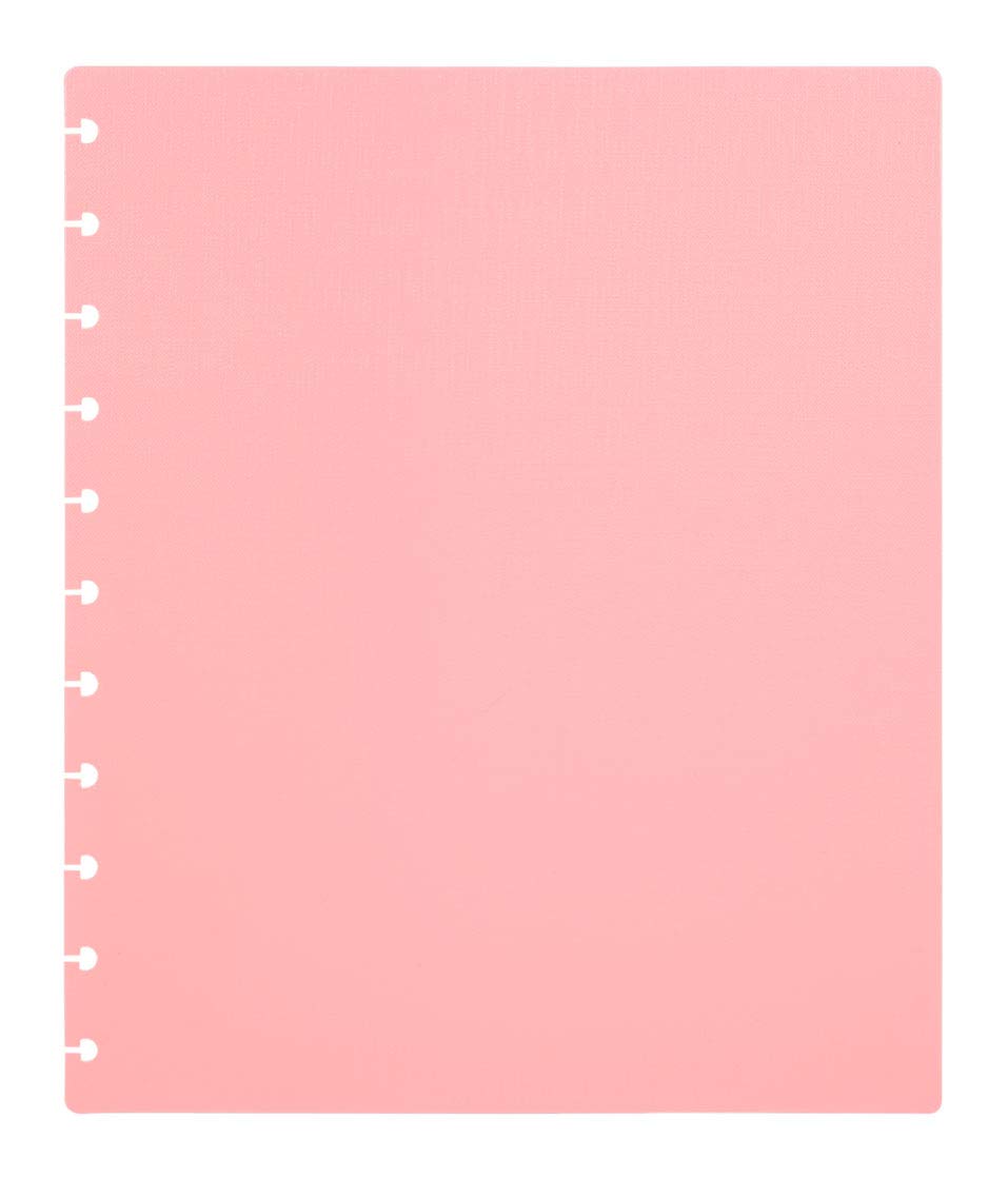 Talia Discbound Notebooks, Planner, Customizable, (Salmon w/Salmon Discs, Letter (8.5in x 11in))