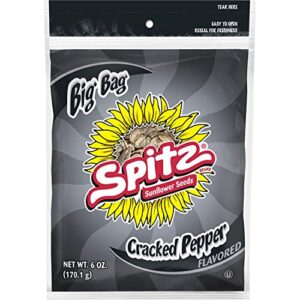 spitz sunflower seeds, cracked pepper, 6 ounce (pack of 9)