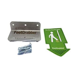 Feet Grabber Handsfree Door Foot Pull for Big Entry Doors, Bathroom Door Opener or Conference Room Doors. Foot Step Large Door Pull, Touchless Door Opener