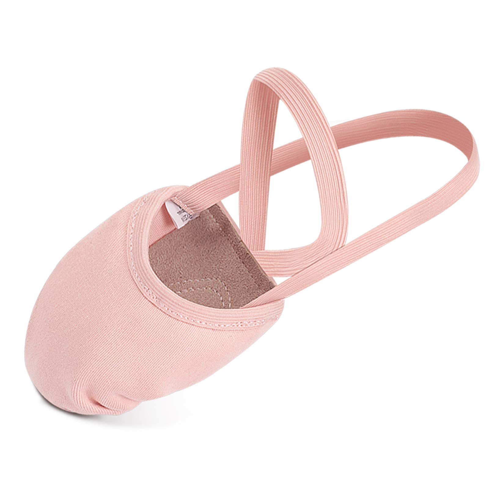 Dance Shoes Half Sole Ballet Canvas Pirouette Shoes for Women and Girls Pink Small