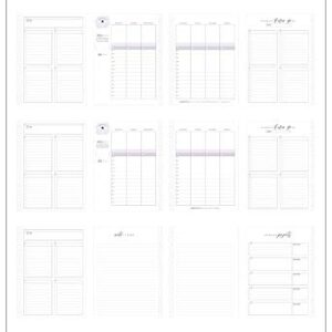 The Happy Planner Hourly Extension Pack - Girls with Goals Theme - Planner& School Supplies - Monthly Calendar Sheets - Filler Paper - Pre-Punched Dividers - 2 Sticker Sheets - Classic Size