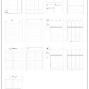 The Happy Planner Hourly Extension Pack - Girls with Goals Theme - Planner& School Supplies - Monthly Calendar Sheets - Filler Paper - Pre-Punched Dividers - 2 Sticker Sheets - Classic Size