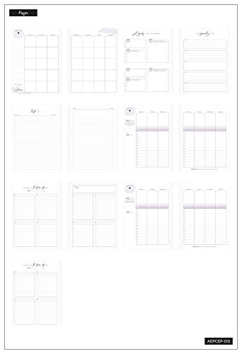 The Happy Planner Hourly Extension Pack - Girls with Goals Theme - Planner& School Supplies - Monthly Calendar Sheets - Filler Paper - Pre-Punched Dividers - 2 Sticker Sheets - Classic Size