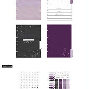 The Happy Planner Hourly Extension Pack - Girls with Goals Theme - Planner& School Supplies - Monthly Calendar Sheets - Filler Paper - Pre-Punched Dividers - 2 Sticker Sheets - Classic Size