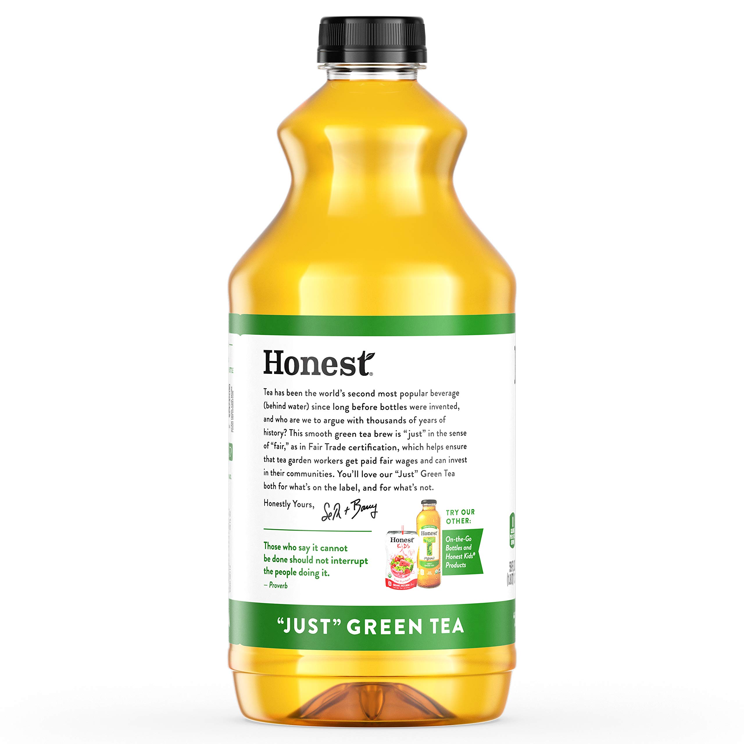 Honest Tea Just Green Tea, 59 Fl Oz Bottles (Pack of 8)