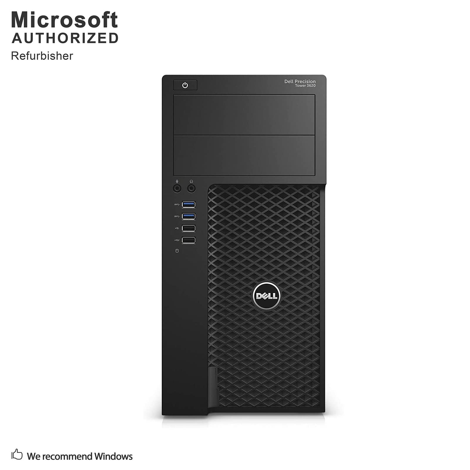 Dell Precision 3620 Tower Busines PC, Intel Quad Core i7-6700 up to 4.0GHz, 16G DDR4, 512G SSD, HDMI, DisplayPort, Windows 10 Pro 64 Bit-Multi-Language Supports English/Spanish/French(Renewed)