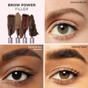 IT Cosmetics Brow Power Filler, Universal Taupe - Volumizing Tinted Fiber Brow Gel - Instantly Fills, Shapes & Sets Your Brows - Waterproof Formula Lasts Up To 16 Hours - 0.14 fl oz