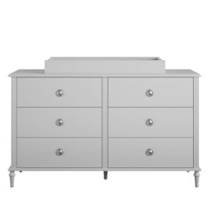 little seeds rowan valley arden 6 drawer grey changing dresser