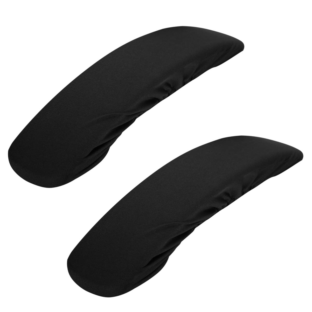 EXCEART 2pcs Stretch Computer Armrest Cover Chair Arm Pads Elbow Cushion Replacement Arms Slipcover Protector Office Rotating Chair Black