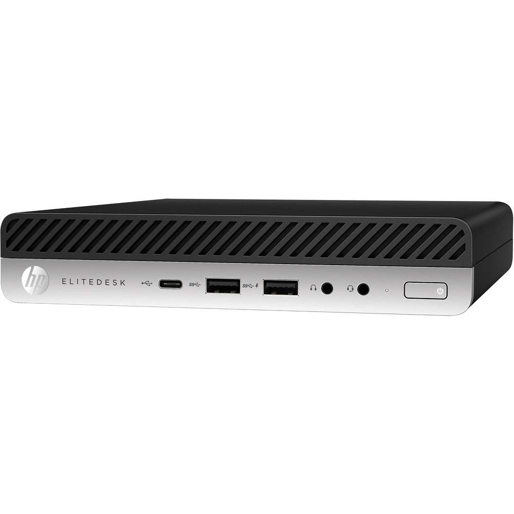 HP EliteDesk 800 G4 Mini 8GB 500GB Intel Core i5-8500T X6 2.1GHz, Black (Renewed)