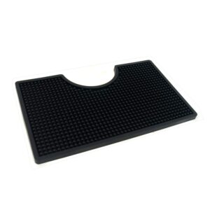 12x7 inches pvc drip tray for home brewing, kegerator (black)