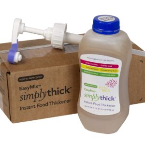 SimplyThick EasyMix | 92 Servings | Gel Thickener for those with Dysphagia & Swallowing Disorders | Won't Alter The Taste of Liquid | Easy to Prepare | 16.9 Fl Oz Bottle with Pump