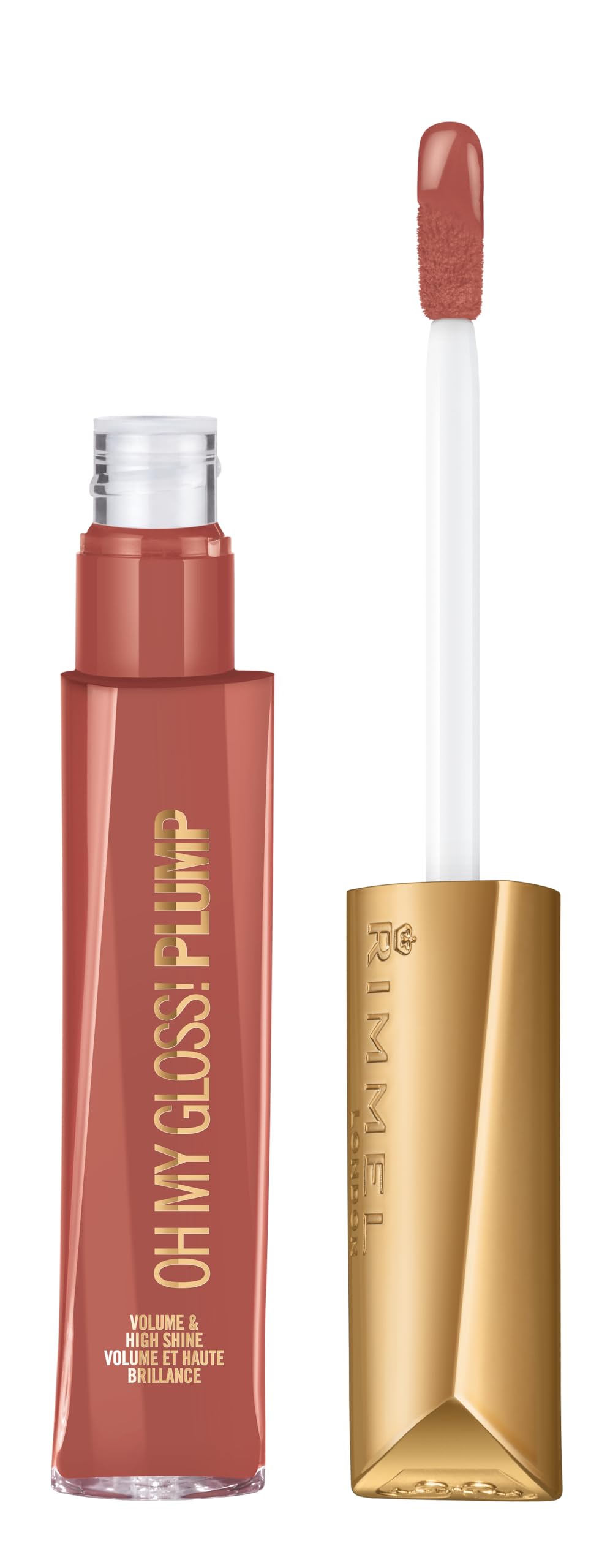 Rimmel Stay Plumped Lip Gloss, 759 Spiced Nude, Pack of 1