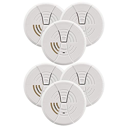 First Alert FG200B Family Gard Basics Smoke Alarm, 2 Count (Pack of 3) | Battery Operated Smoke Detector , White