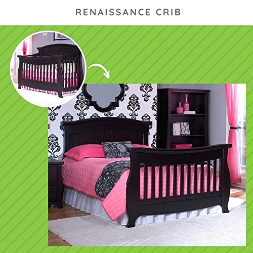 Full-Size Conversion Kit Bed Rails for Baby's Dream & Cocoon Cribs | Multiple Finishes Available (Cherry)