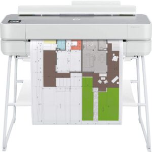 HP DesignJet Studio Steel Large Format Wireless Plotter Printer - 24", with High-Tech Steel Design (5HB12C)