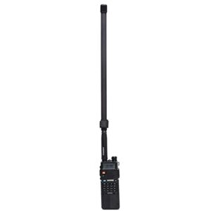 ABBREE SMA-Female Dual Band VHF/UHF 144/430MHz High Gain Antenna Baofeng UV-5R Antenna Long Range for UV-5R BF-F8HP Quansheng UV-K5 Two Way Radio (18.8inch-2Pack)