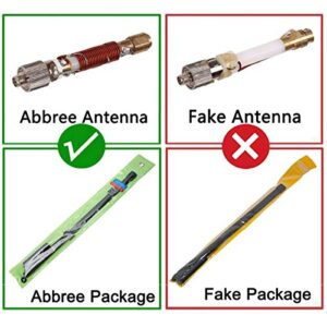 ABBREE SMA-Female Dual Band VHF/UHF 144/430MHz High Gain Antenna Baofeng UV-5R Antenna Long Range for UV-5R BF-F8HP Quansheng UV-K5 Two Way Radio (18.8inch-2Pack)