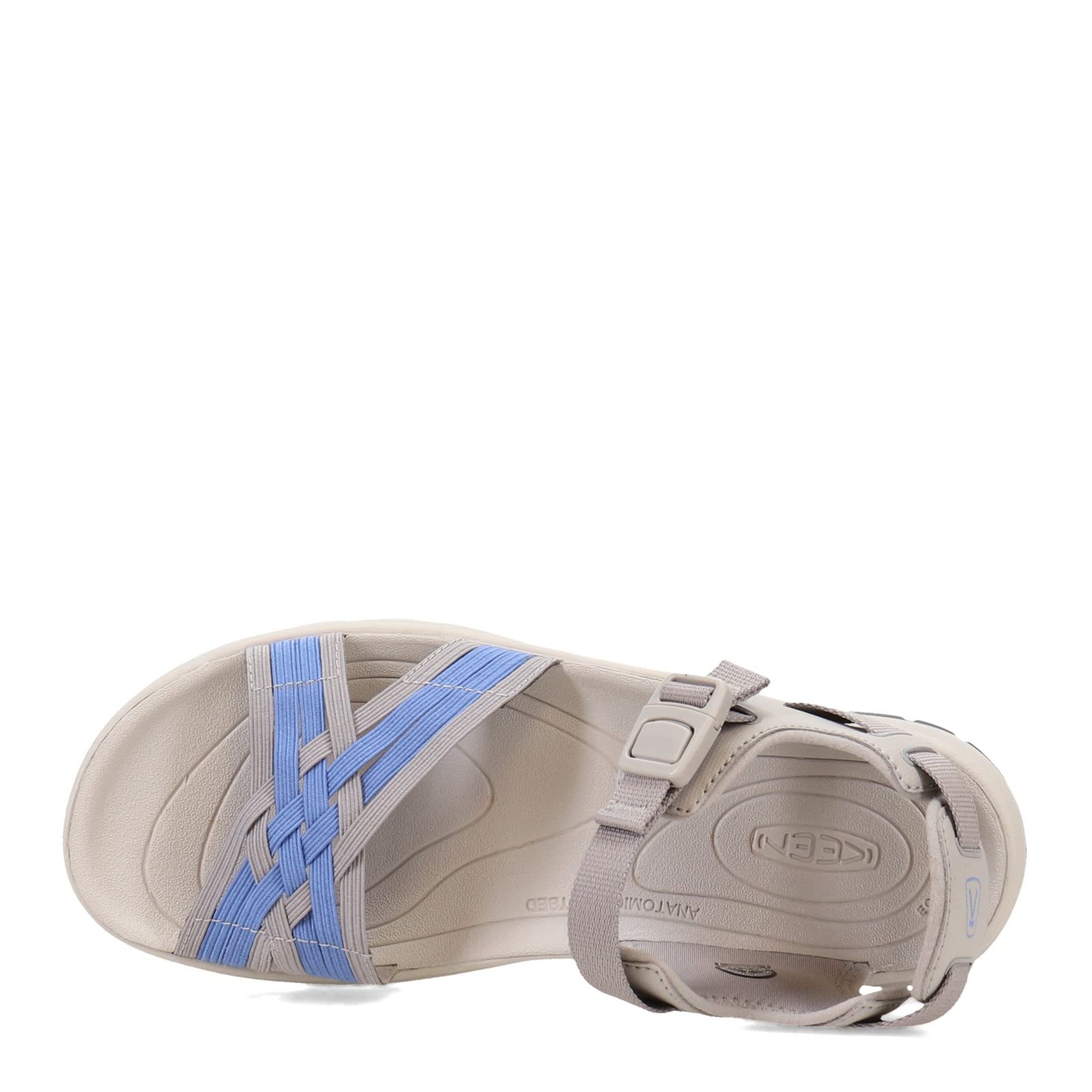 KEEN Women's Terradora 2 Strappy Open Toe Sport Sandal, Grey/Hydrangea, 9