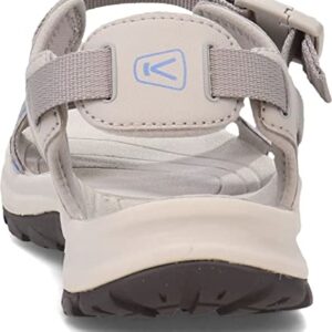 KEEN Women's Terradora 2 Strappy Open Toe Sport Sandal, Grey/Hydrangea, 9