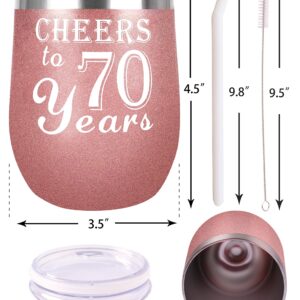 70th Birthday Gifts for Women, 70th Birthday Decorations for Women, Turning 70 Gifts for Women, 70 Birthday Tumbler, 70th Birthday, 70th Birthday Gifts, 70 and Fabulous Gifts for Women