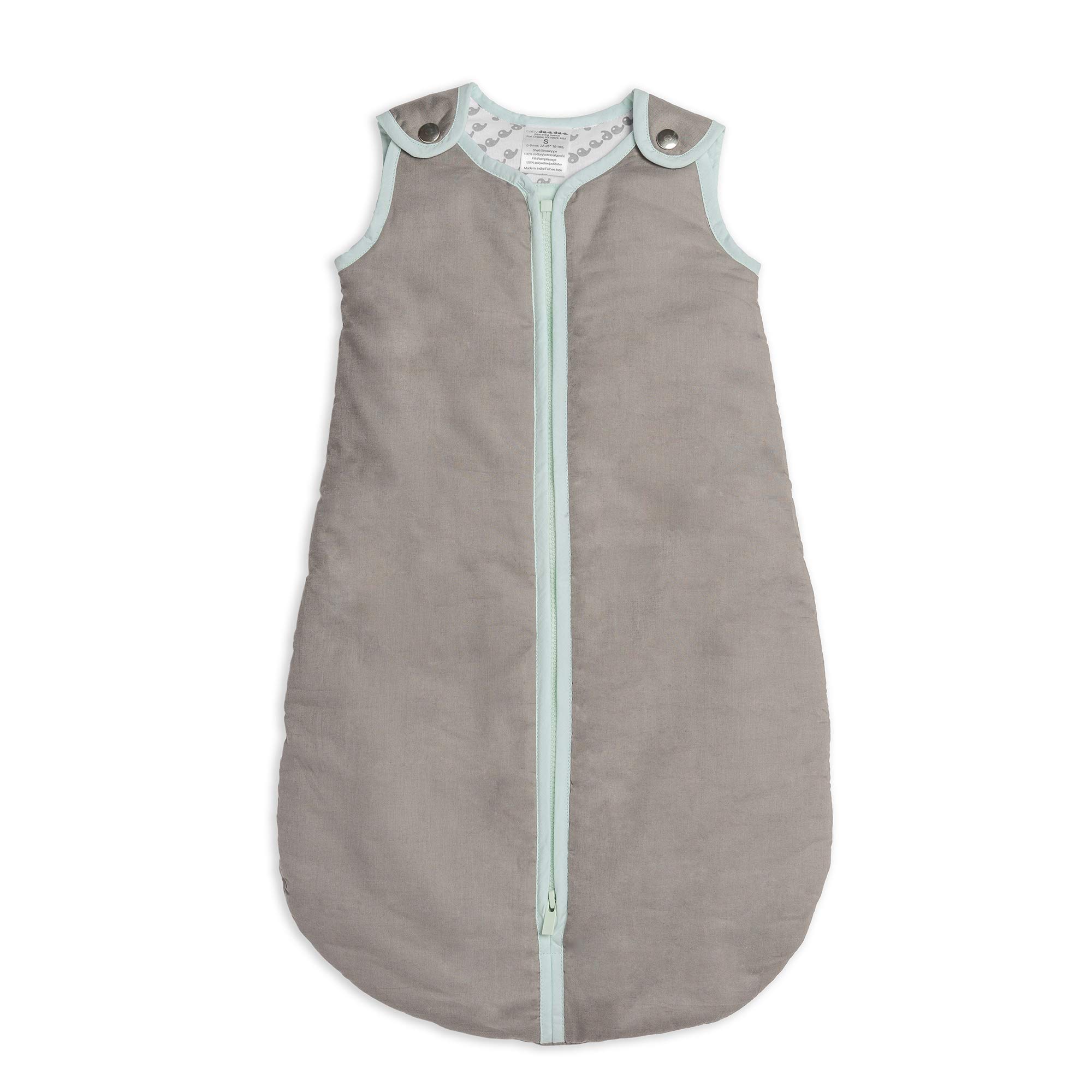 baby deedee Sleep Nest Warm Baby Sleeping Bag fits Newborns and Infants, Gray Lagoon, Medium (6-18 Month)