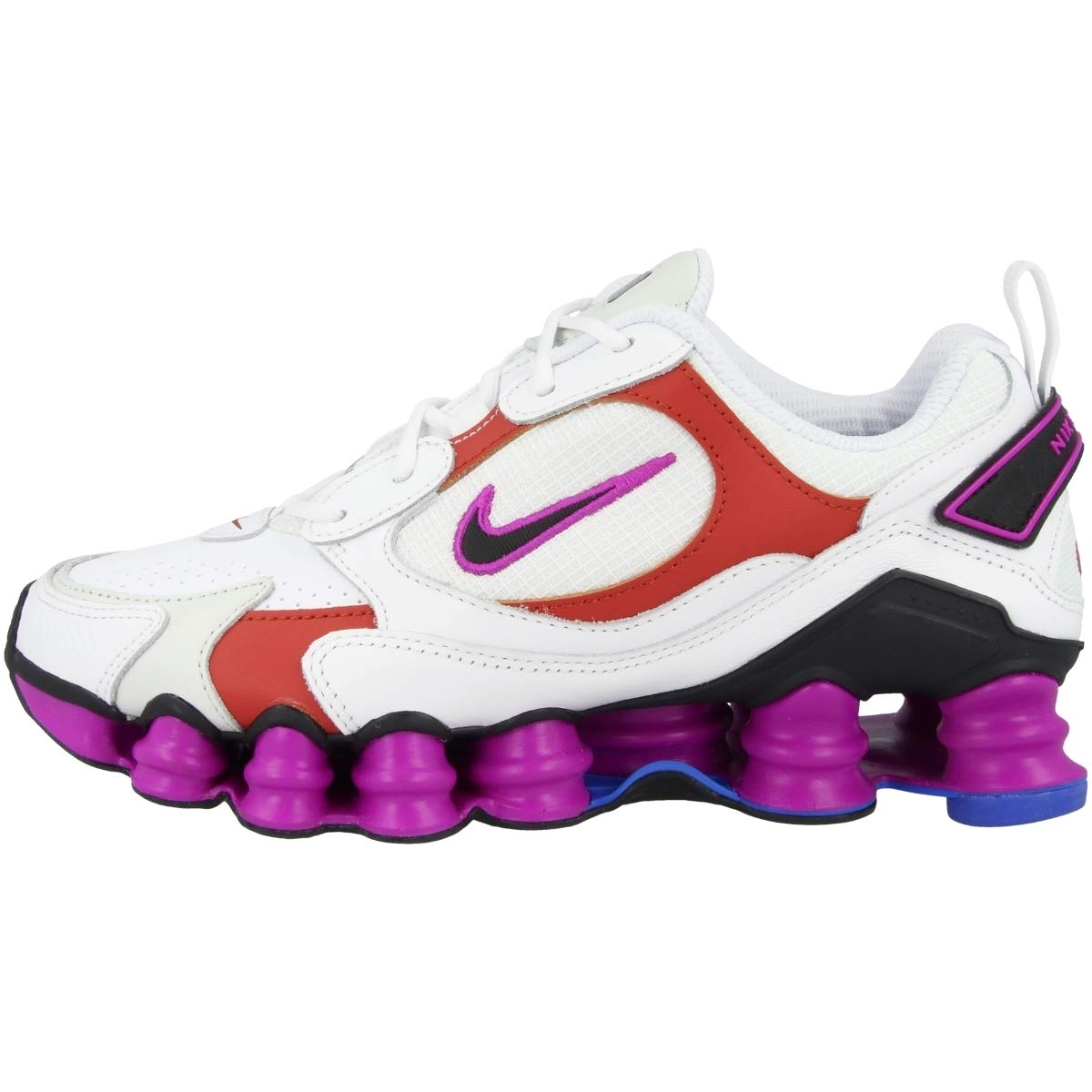 Nike Womens Shox TL Nova Running Trainers AT8046 Sneakers Shoes (UK 2.5 US 5 EU 35.5, White Black Hyper Violet 100)