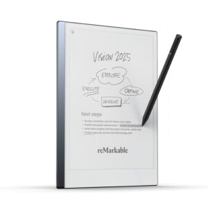 remarkable starter bundle – remarkable 2 is the original paper tablet | includes 10.3” remarkable tablet, marker plus pen with built-in eraser, and 1-year free connect trial