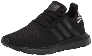 adidas women's swift run shoes, black/black/black, 9