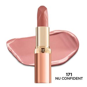 L'Oreal Paris Colour Riche Les Nus Lipstick, Nu Confident, 0.13 Oz.